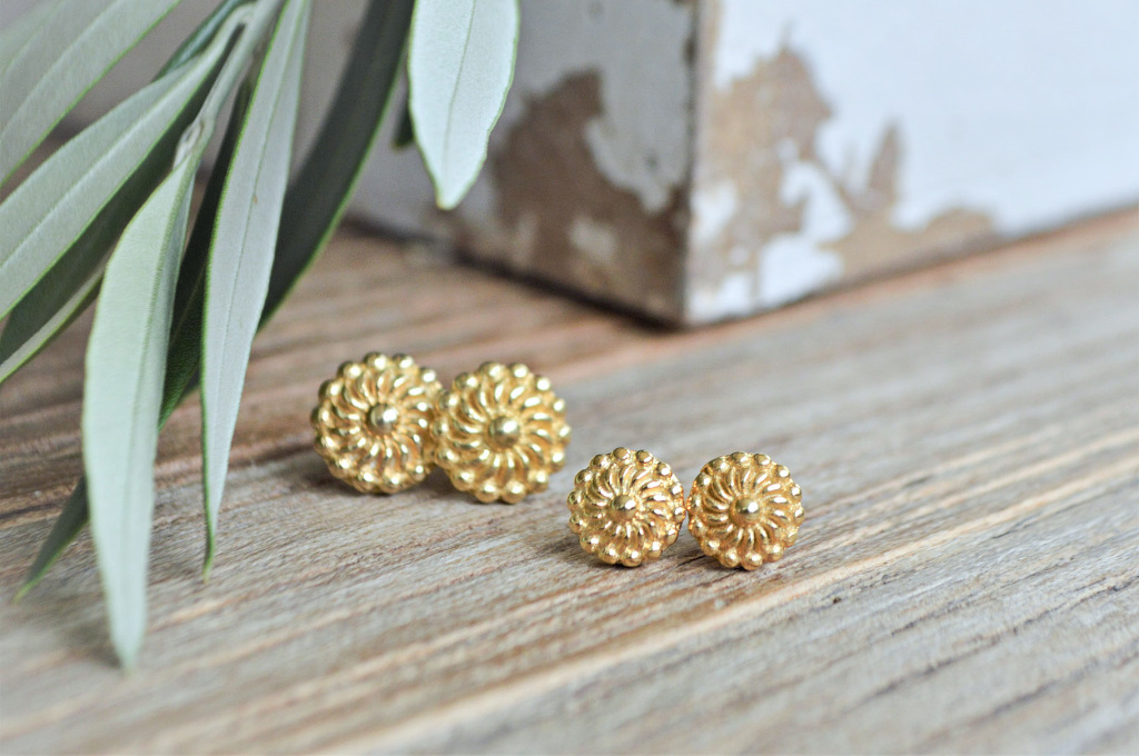 OHRENSTECKER SCHNECKEN VERGOLDET ART. NR. 43 | Liäblingsstück