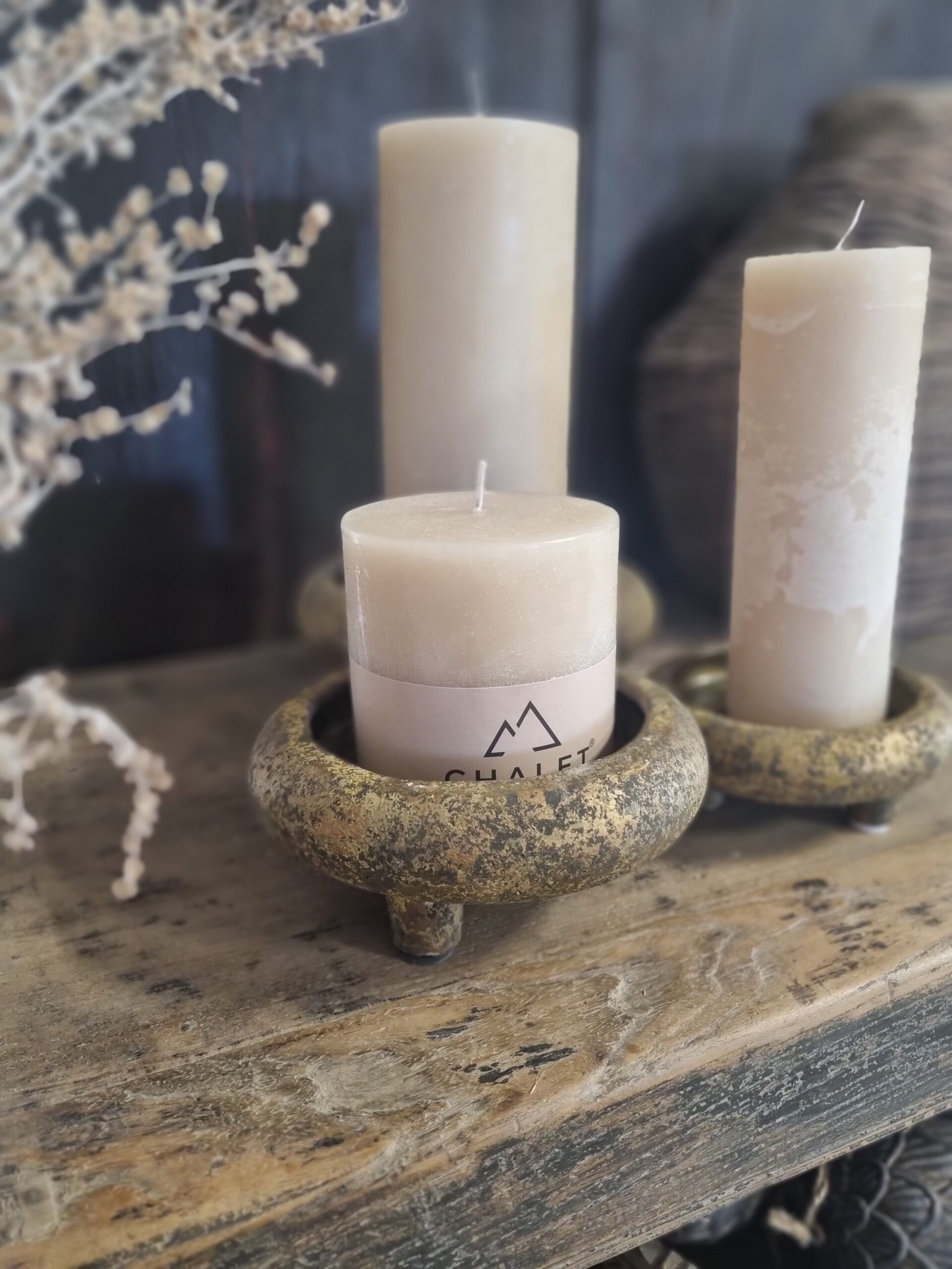 Kerzenhalter wina gold schimmer Art nr. Ptmd 971 – Liäblingsstück